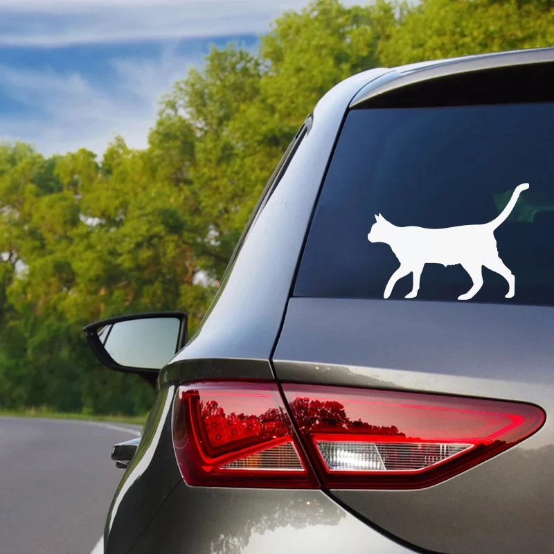 Cute Cat Vinyl Car Window Sticker Decals Interesting Cartoon Cat Laptop ...