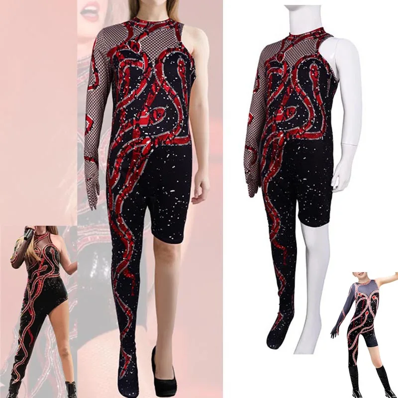 Taylor Cosplay Swift Eras Tour Sparkles 3D Print Costume Sexy Black One ...
