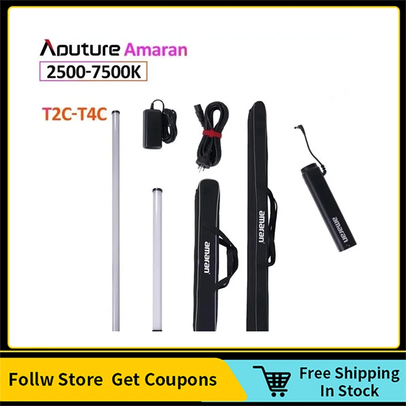 Aputure-Amaran-T2C-T4C-RGB-Tube-2500-7500K-Stick-Handled-LED-Full-color ...