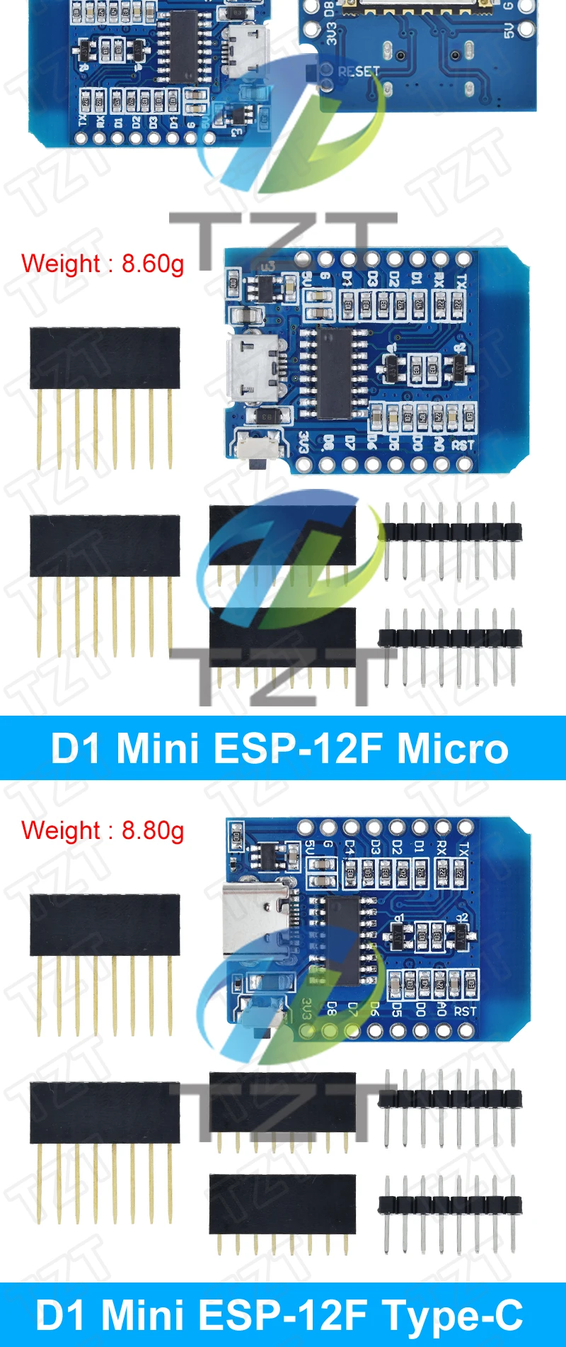 Circuits intégrés,D1 MINI MICRO--Mini Carte De Développement Wifi D1 ...