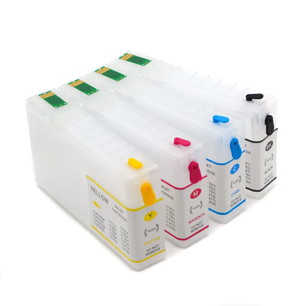 4Colors/Set T7901-T7904 Refillable Ink Cartridge With ARC Chip For ...