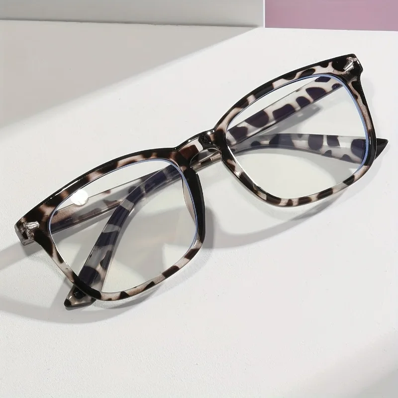 Women's Flat Light Retro Glasses Frame, Women's Square Plain Glasses ...