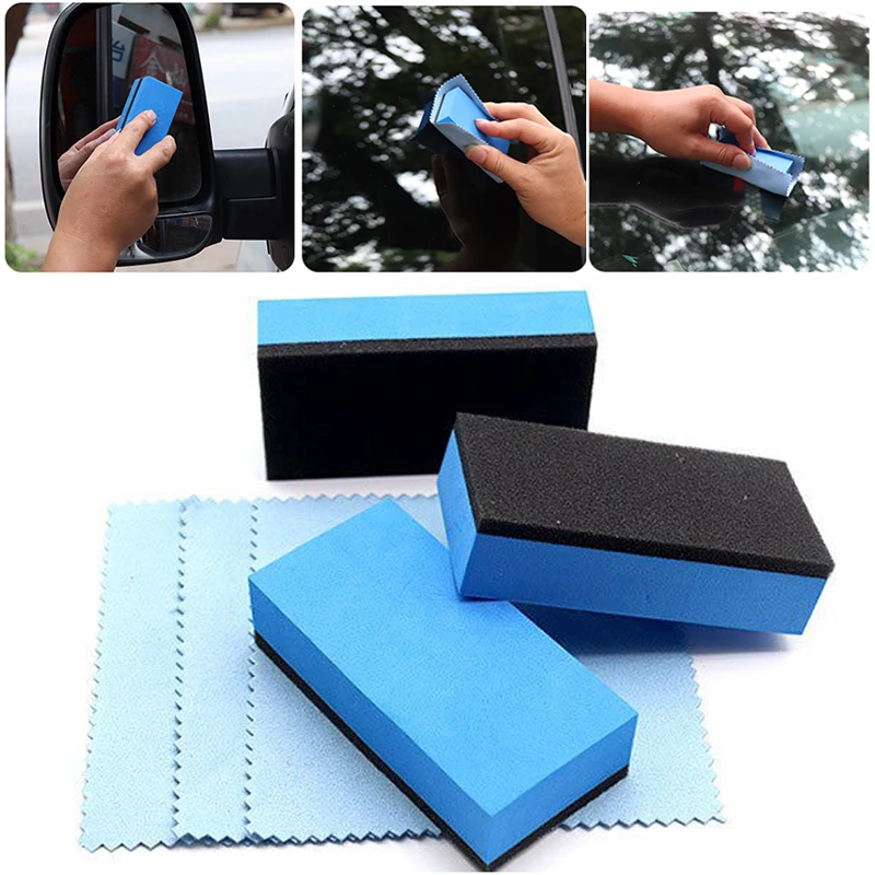Car Ceramic Coating Sponge Applicator Glass Nano Wax Coat Applicator ...