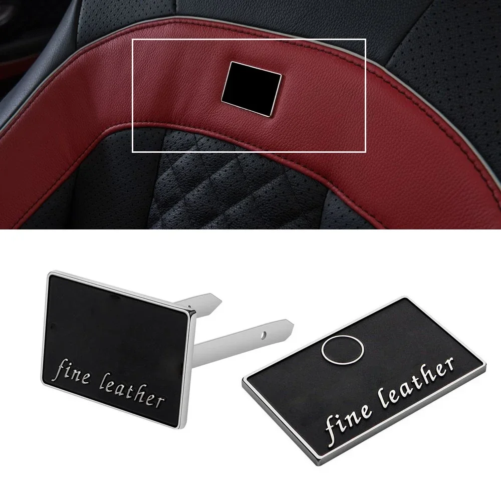 Car-Badge-Seat-For-BRABUS-Sticker-2pcs-Clip-BRABUS-Fine-Leather-Logo ...