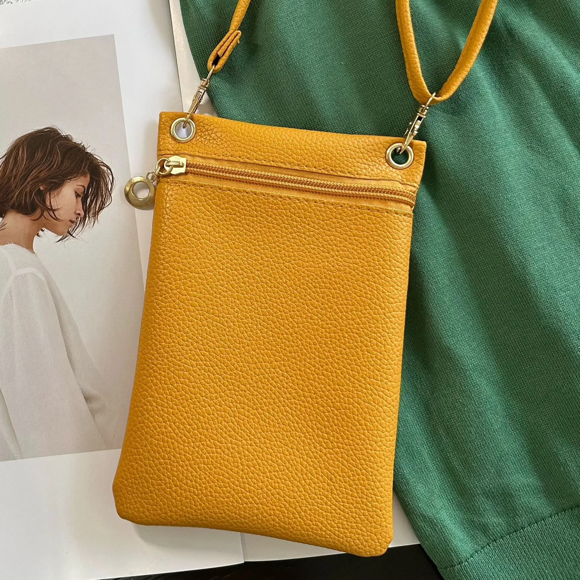 Cobblestone-Mobile-Phone-Bag-Lady-s-Multi-function-Coin-Purse-Tote-Bag ...