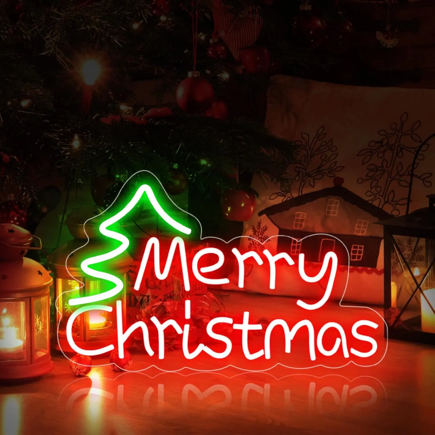 Merry-Christmas-Neon-Sign-LED-Christmas-Tree-Neon-Light-for-Wall-Decor ...
