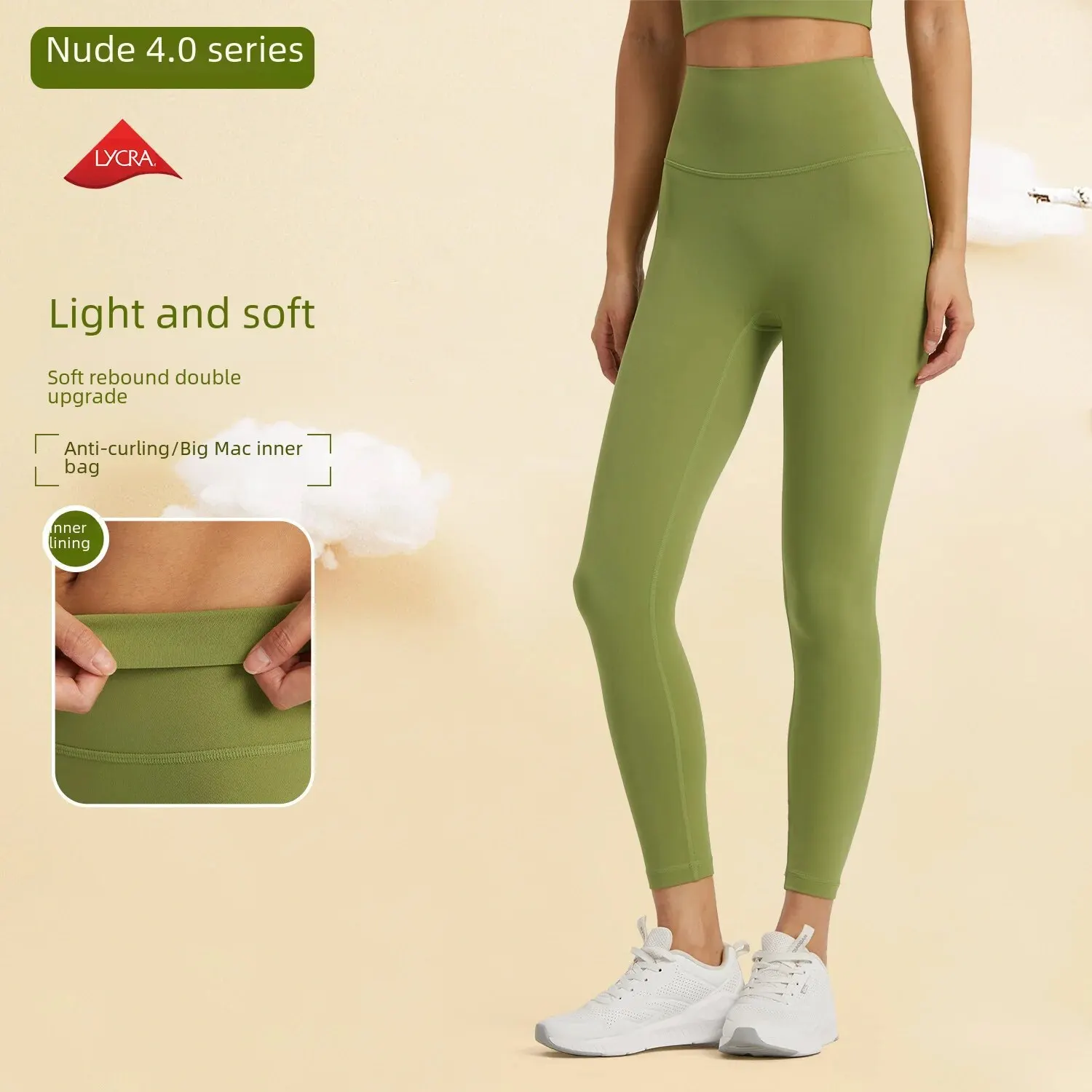 High-waisted-Women-s-Yoga-Pants-Butt-lifting-Lace-Peach-Hip-hugging ...