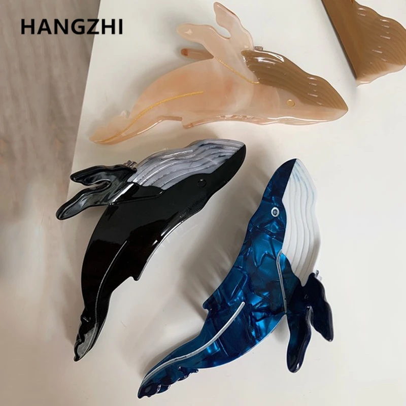 HangZhi Blue Whale Irregular Geometric Shark Claws Acetic Acid Hair ...