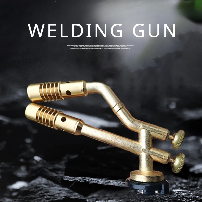 Welding-Gun-Double-head-Liquefied-Flame-Gun-Copper-Pipe-Outdoor-Camping ...