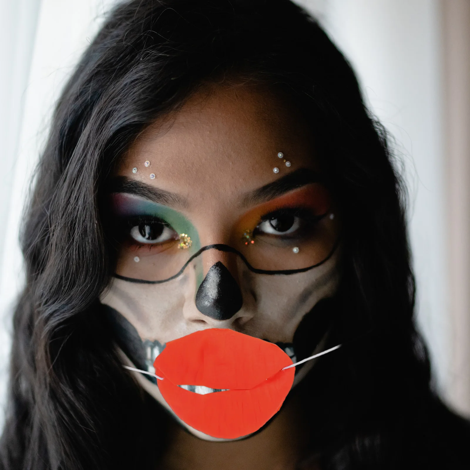 4Pcs Halloween Sausage Mouth Decor Lip Prop for Costume Party ...