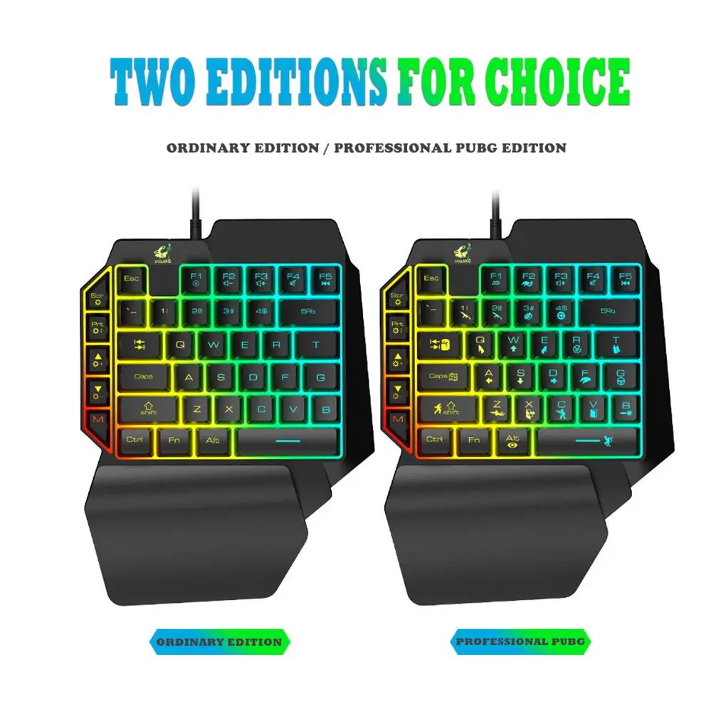 Single-Left-Hand-Keyboard-Mechanical-Feel-Game-Keyboard-Mobile-Tablet ...