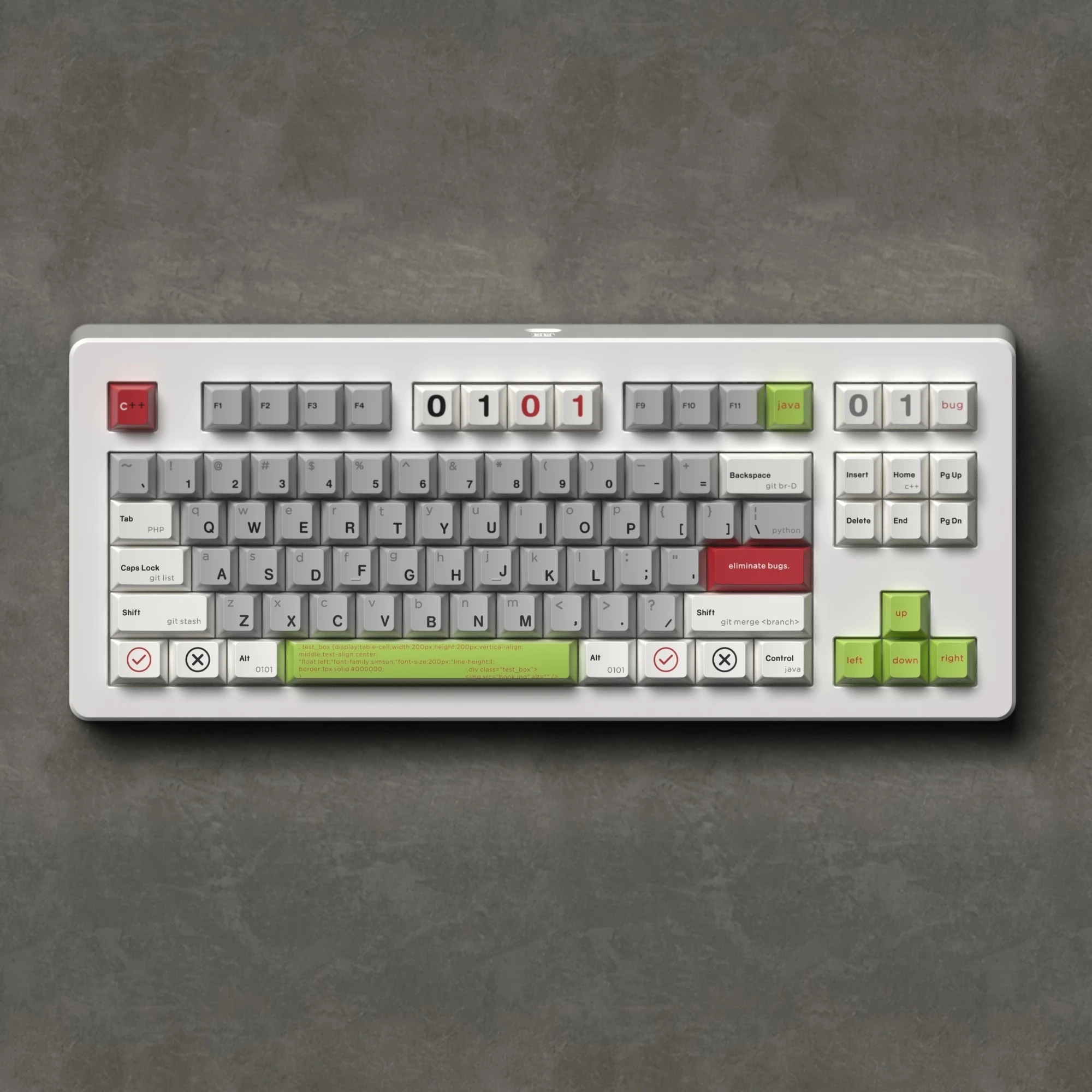 1-Set-Programmer-Theme-Keycaps-PBT-Dye-Sublimation-Key-Caps-Cherry ...