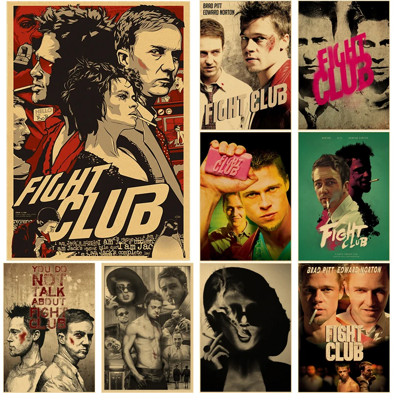 Fight Club Poster Brad Pitt