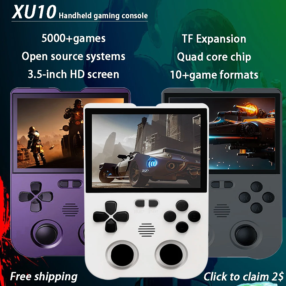 XU10-Console-de-Jogos-Eletr-nico-de-C-digo-Aberto-Port-til-Mini-Arcade ...