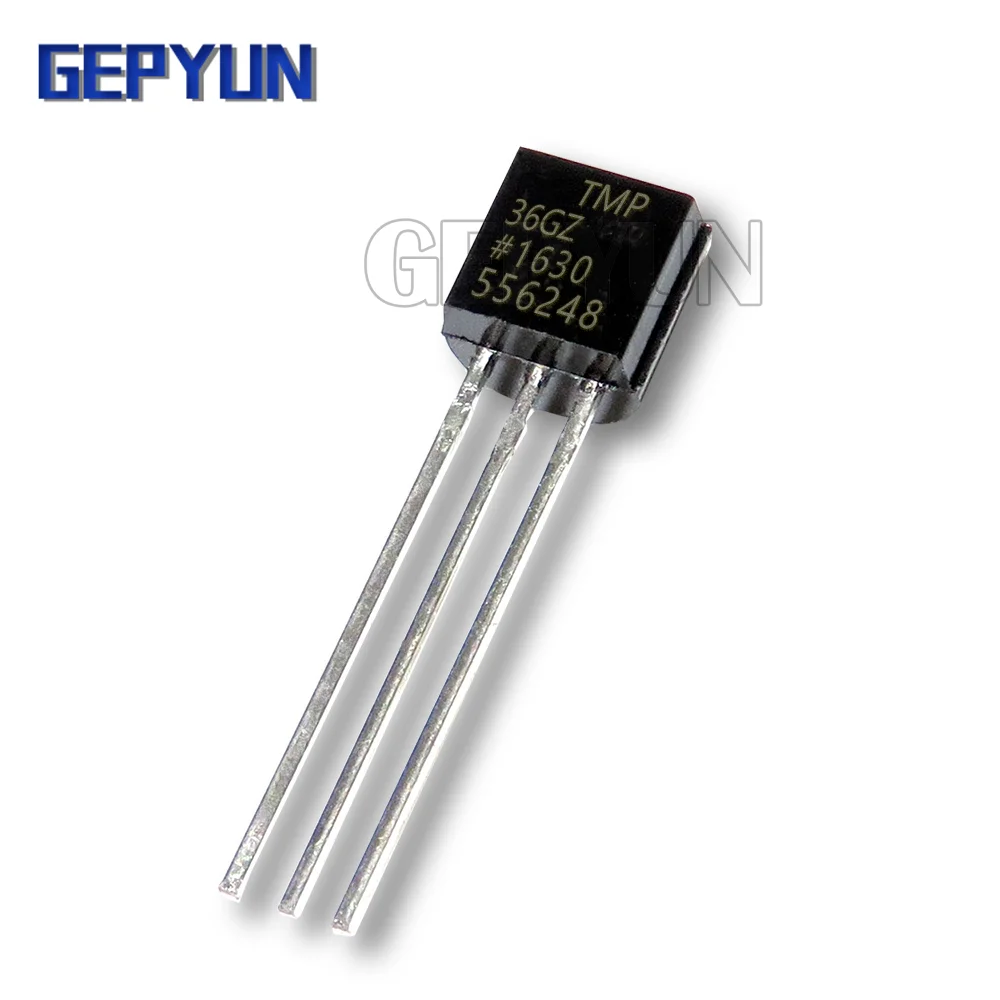 Transistor con Sensor de temperatura TMP36GT9Z TMP36GZ TMP36 TO-92, 1 ...