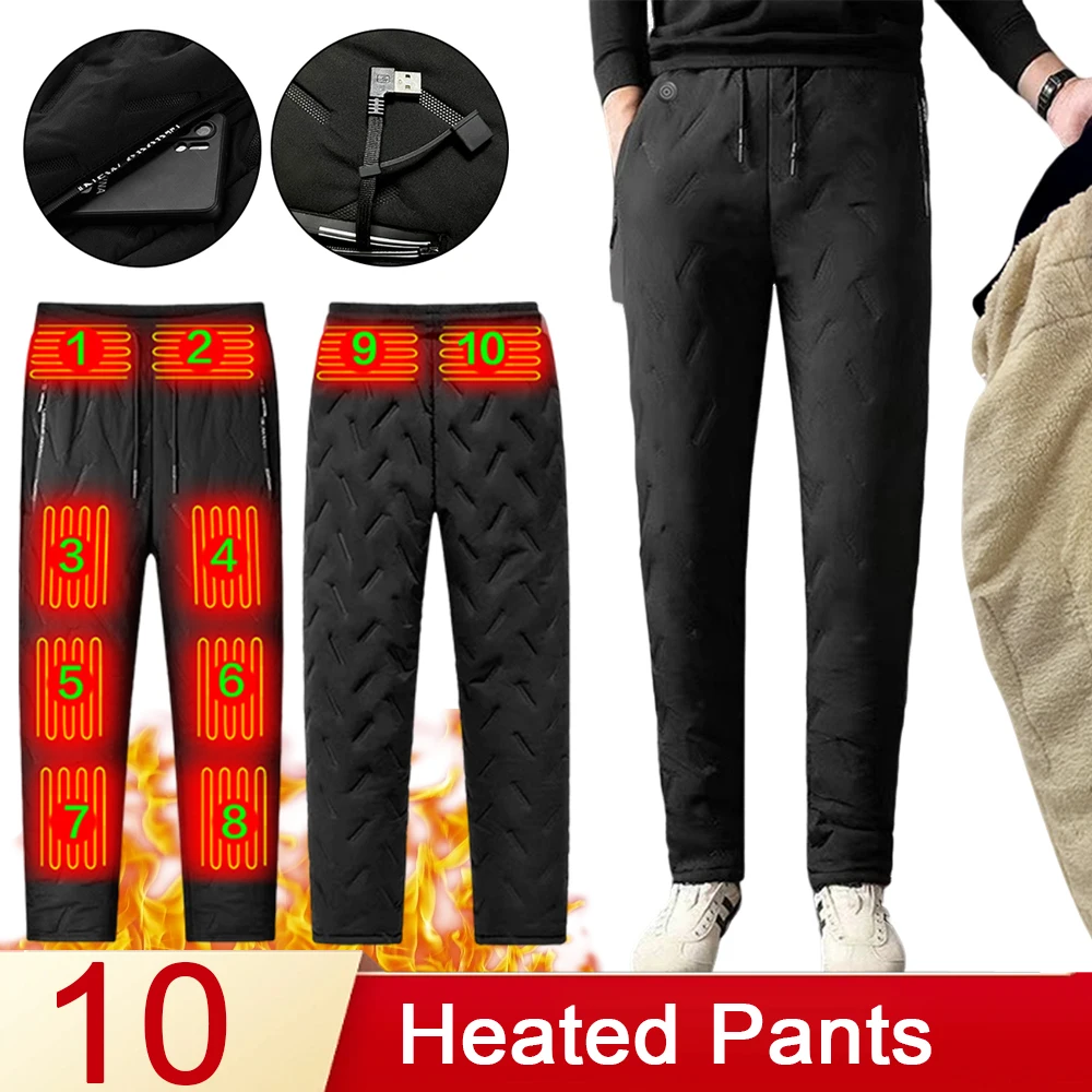2023-Winter-Thermal-Hiking-Pants-Heating-Underwear-USB-Electric-Heated ...