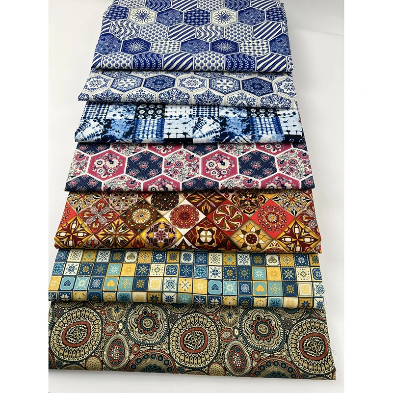 Mandala-Cotton-Fabric-Digital-Printed-Bohemian-Style-for-Sewing-Clothes ...