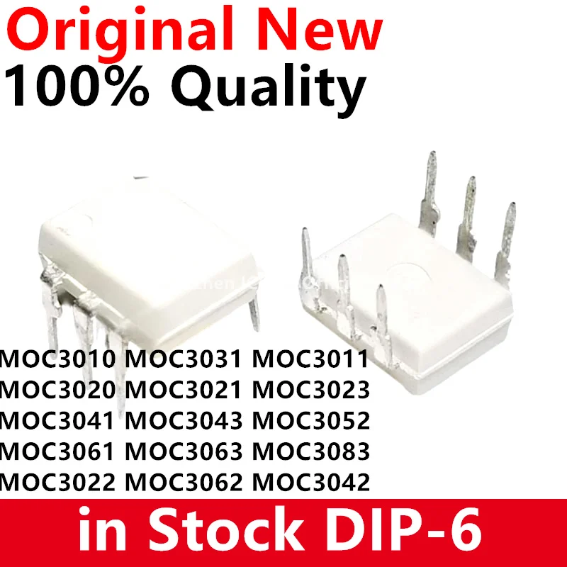 10 piezas MOC3010 MOC3020 MOC3021 MOC3023 MOC3041 MOC3043 MOC3052 ...