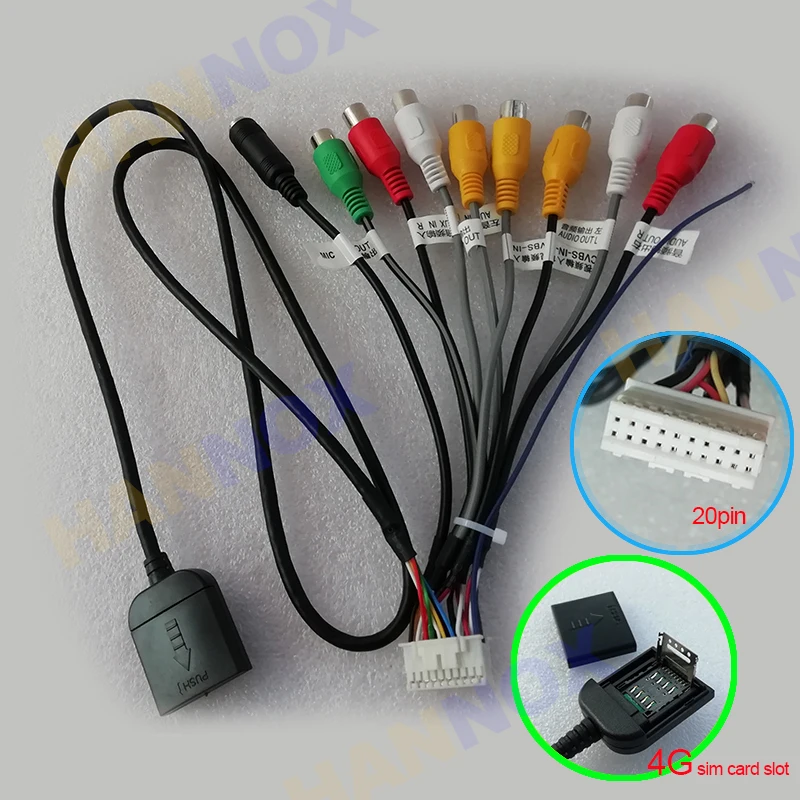 Auto-Radio-CD-DVD-Auto-Stereo-Standard-Kabel-Adapter-MIC-RCA-Ausgang ...