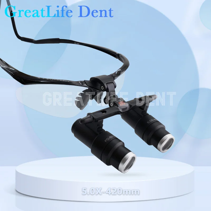 GreatLife-4X-5X-6X-420mm-Binocular-Dental-Loupe-FD-501K-Kepler-Frame ...