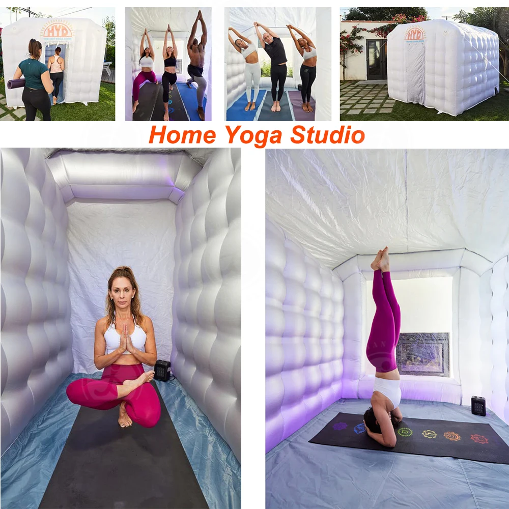 Inflatable Hot Yoga Dome Portable Home Yoga Studio Hot Air Bubble Tent ...