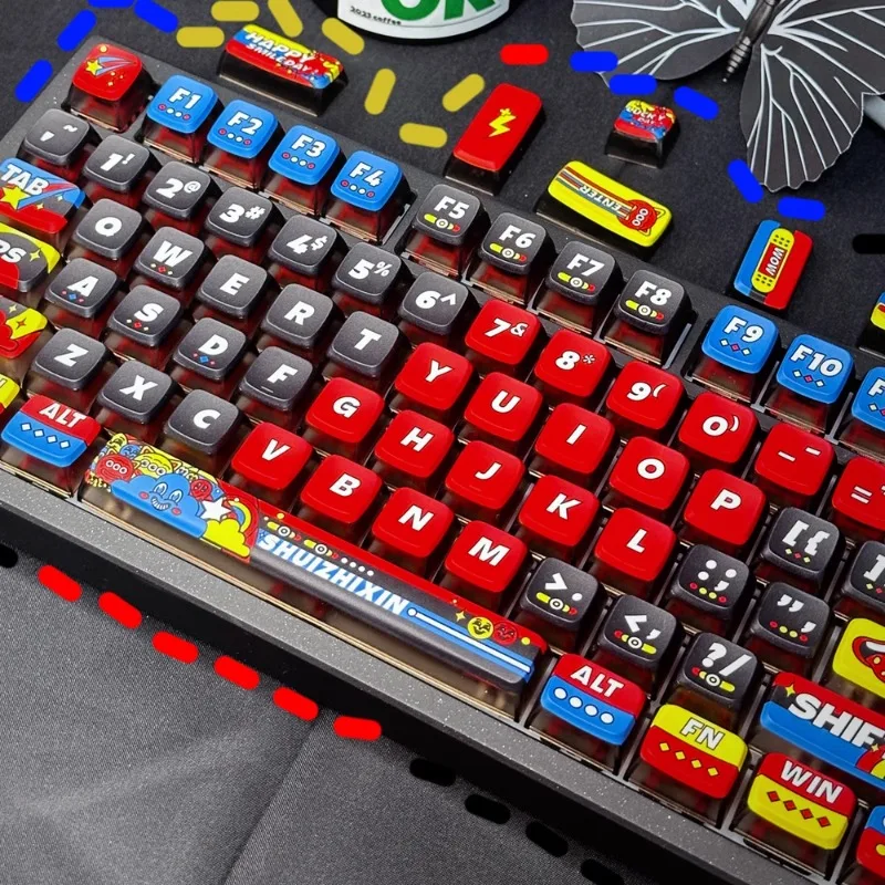 MiFuny-Graffiti-Theme-Pudding-Keycap-125Keys-PBT-ASA-Profile-Gaming ...