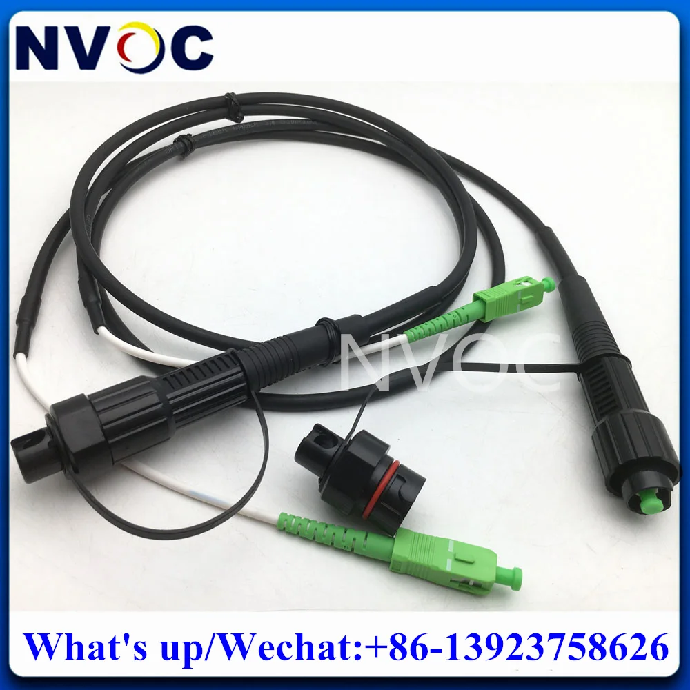 10Pcs-IP67-Waterproof-Corning-Mini-SC-APC-to-OptiTap-Connector-7M-5-0mm ...