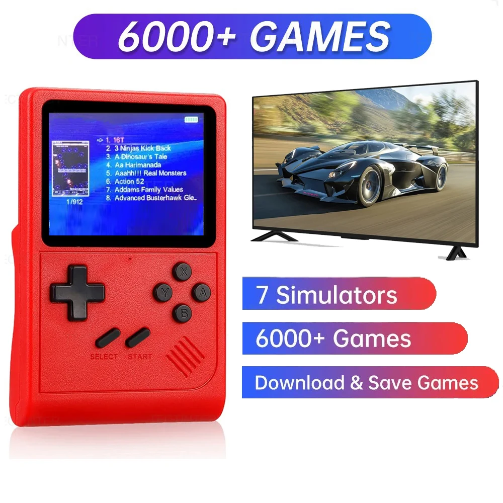 Console-de-videogame-port-til-jogador-suporte-AV-sa-da-built-in-6000 ...