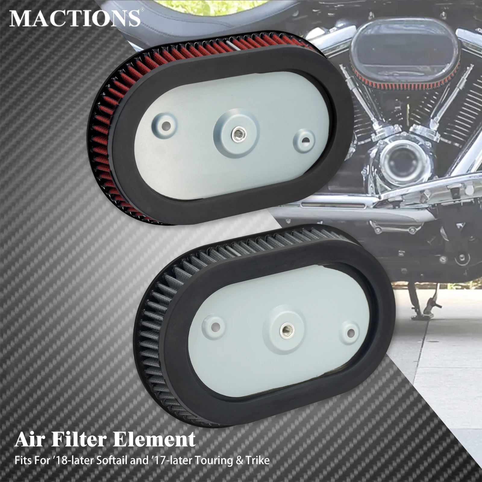 Air Filter Element Motorcycle Inner Filter Cleaner Replacement For ...