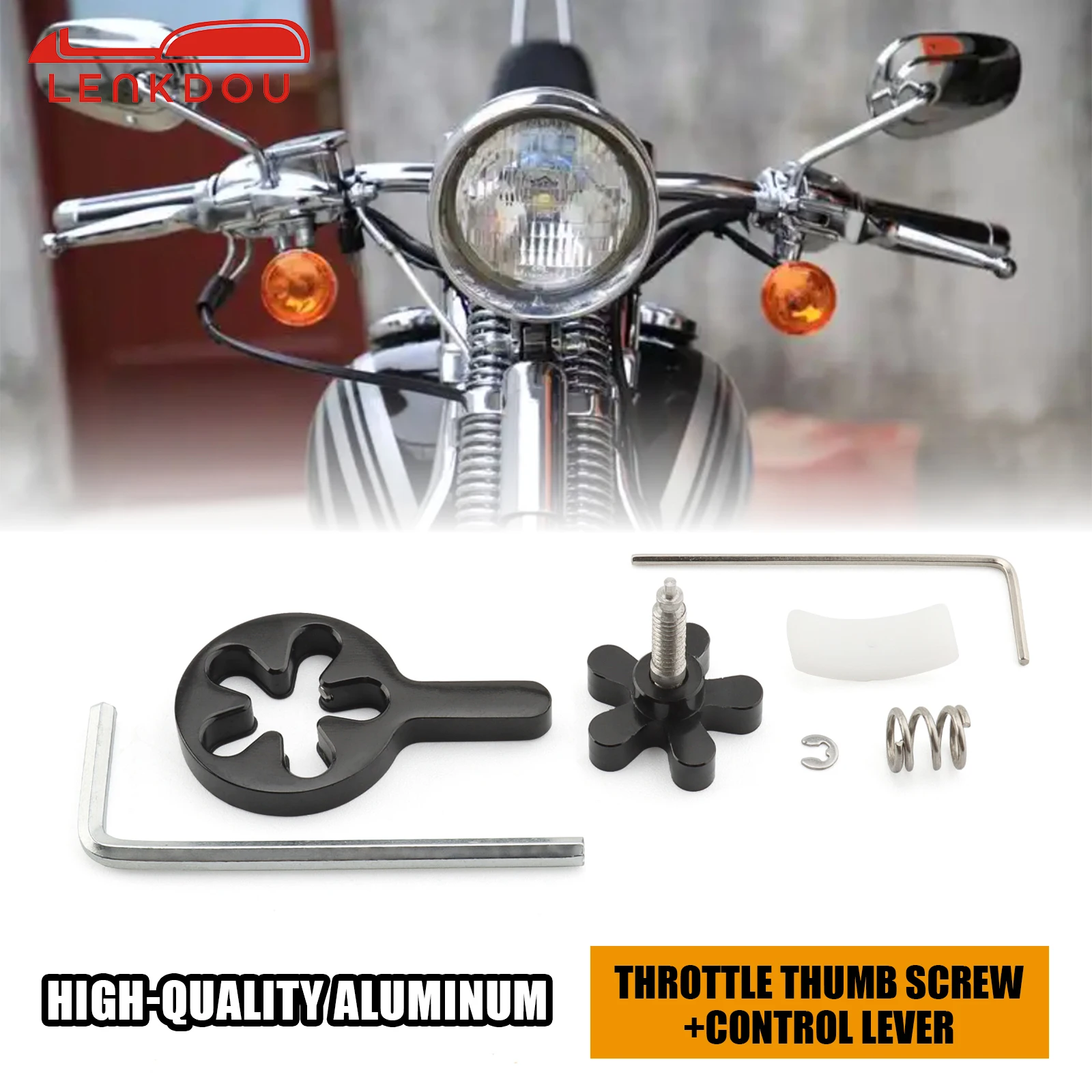 Motorcycle Throttle Thumb Screw Control Lever Kit For Harley Touring ...