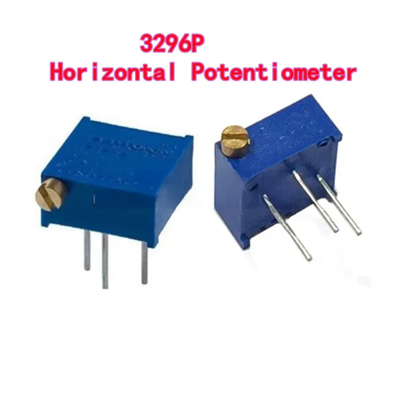 10PCS 3296P horizontal adjustable Trimmer Potentiometer Variable ...