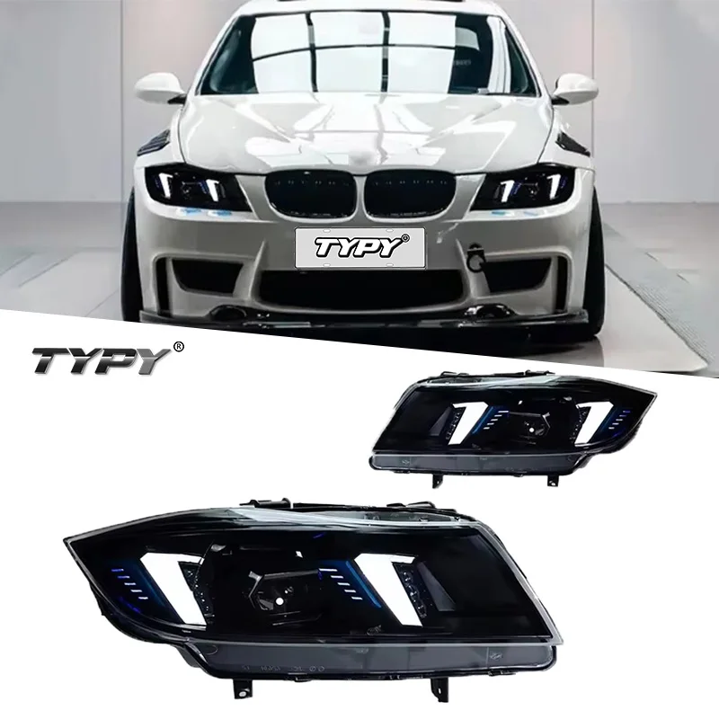 TYPY Car For BMW 3 Series E90 Headlight Upgrade Modified to New DRL ...