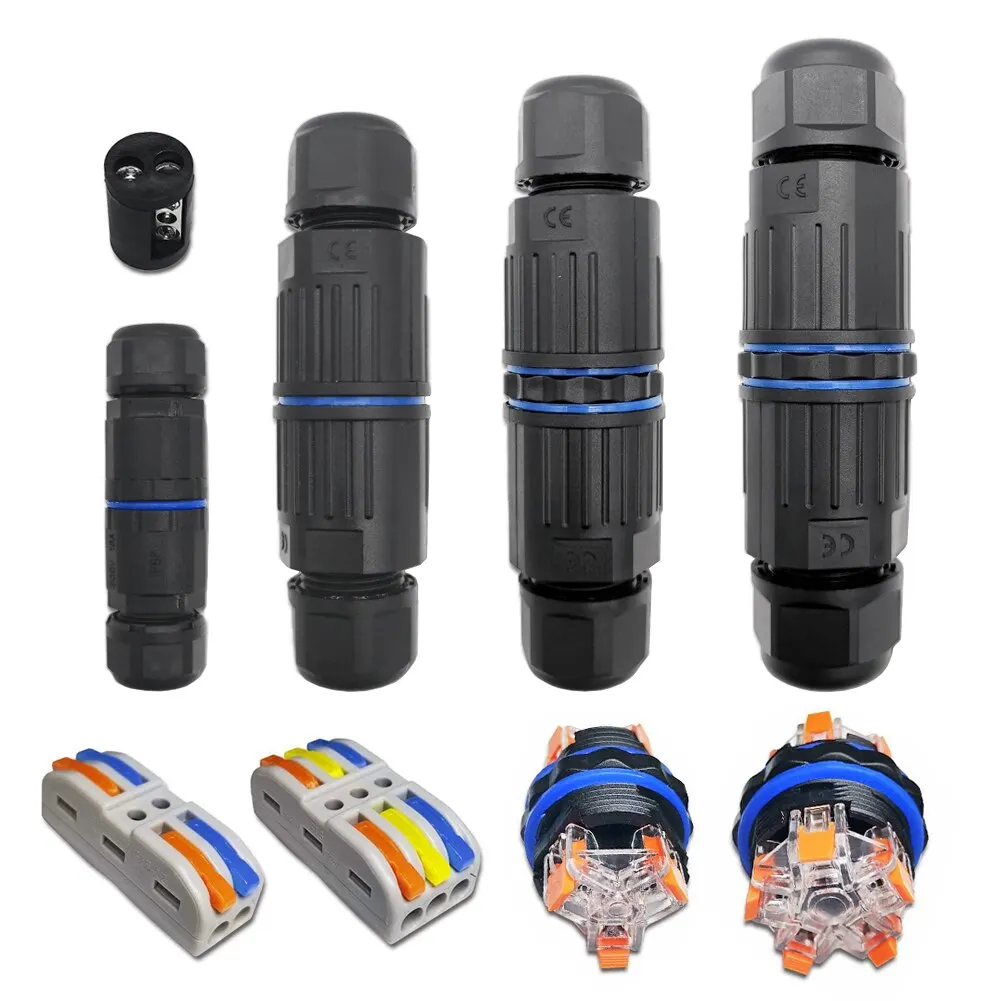 IP68-Waterproof-Cable-Connector-Quick-Connection-KVSF-15-2-in-2-out-2-3 ...