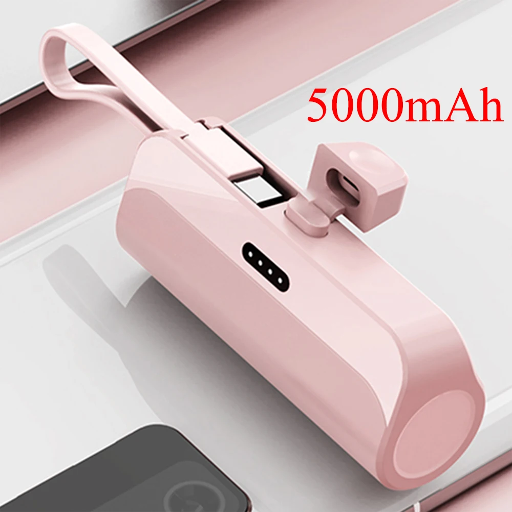 Mini Power Bank 5000mAh Portable Charger Mobile Phone Spare External ...
