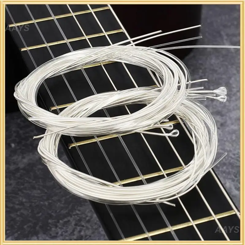 Cuerdas-de-guitarra-de-nailon-plateado-piezas-de-repuesto-para-guitarra-cl-sica-accesorios-para ...