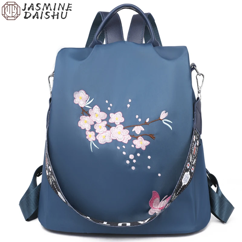 New-Oxford-Cloth-Fashion-Flower-Backpacks-Women-Large-Capacity-Anti ...