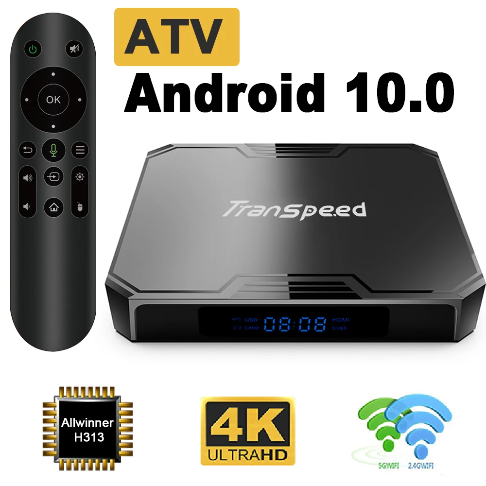 Transpeed-ATV-Android-10-TV-Box-Allwinner-H313-With-Voice-Assistant-TV ...