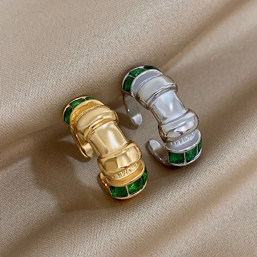 Anillos-gruesos-de-acero-inoxidable-chapados-en-oro-Punk-para-hombres-y ...