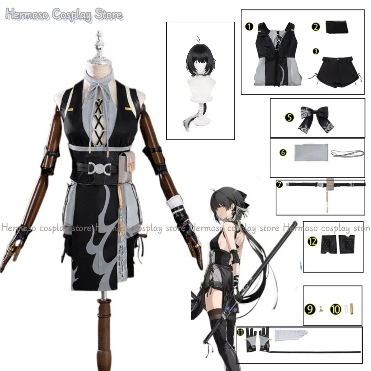 Cosplay-Rover-Game-Wuthering-Waves-Cosplay-Costume-Wig-Fashion-Combat ...