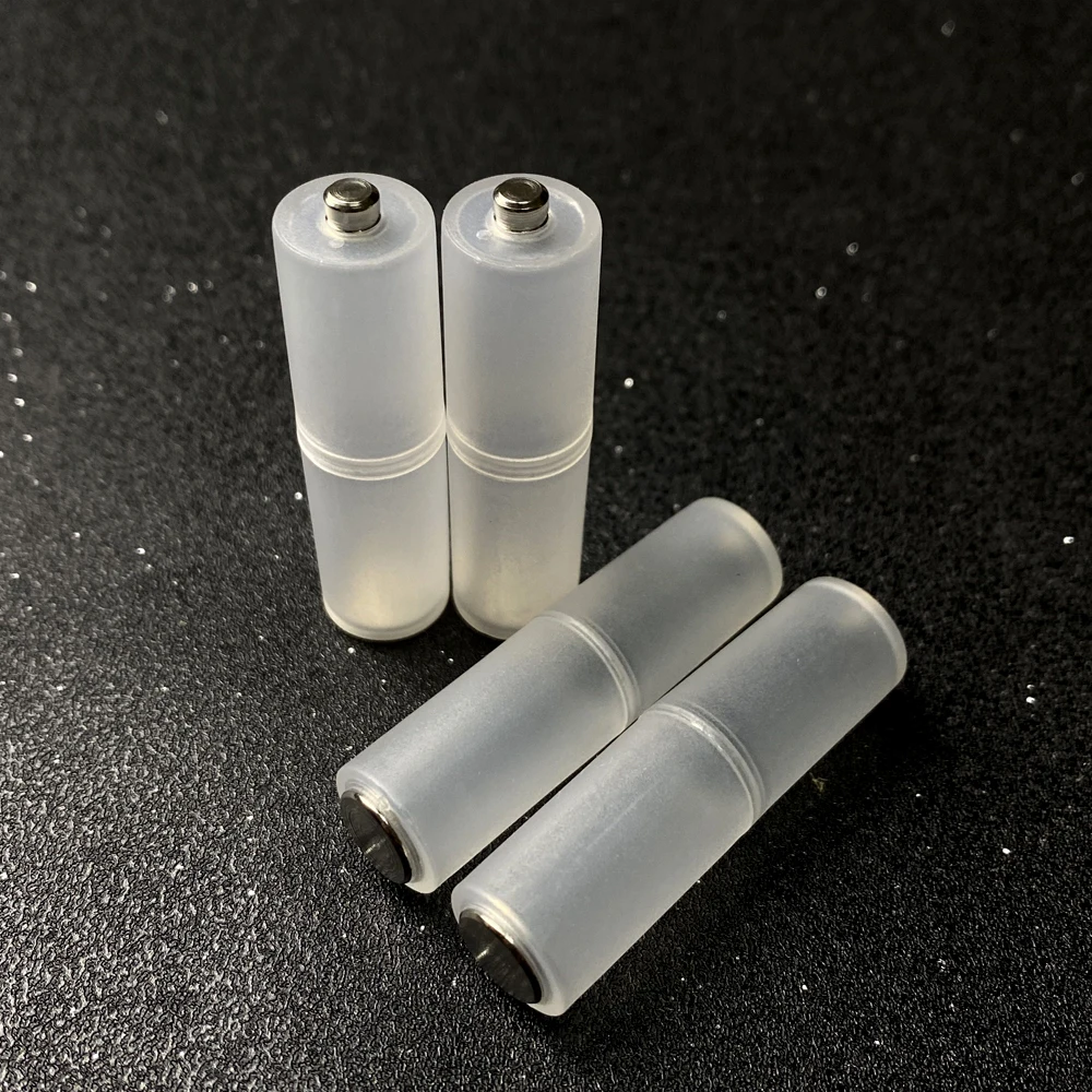 4 Pcs AAA to AA Size Cell Battery Converter Adapter Adaptor Batteries ...