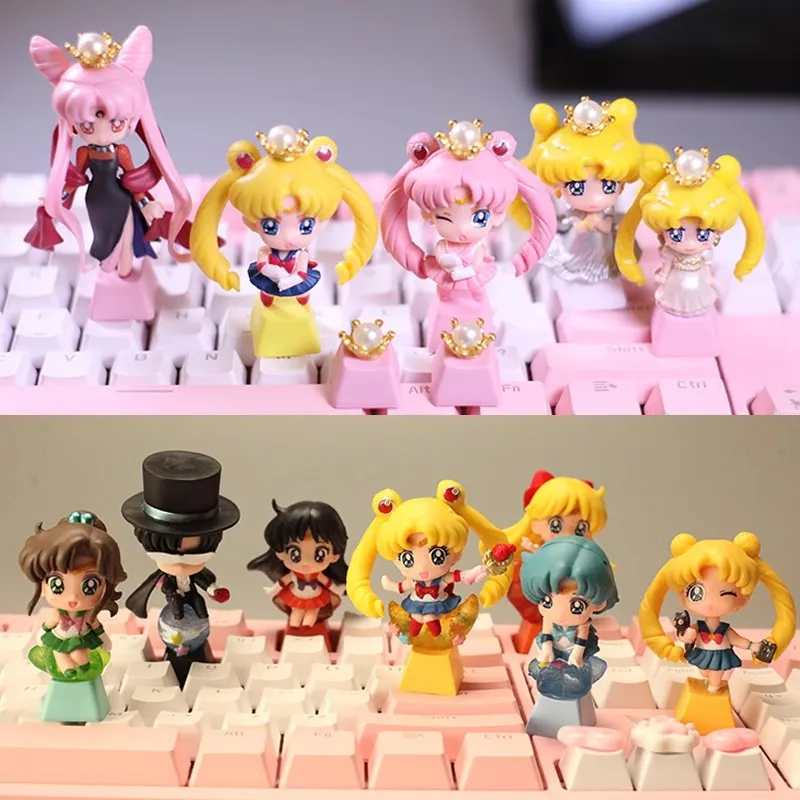 Cute-and-Beautiful-Girl-Warrior-Keycap-Single-Anime-Translucent ...