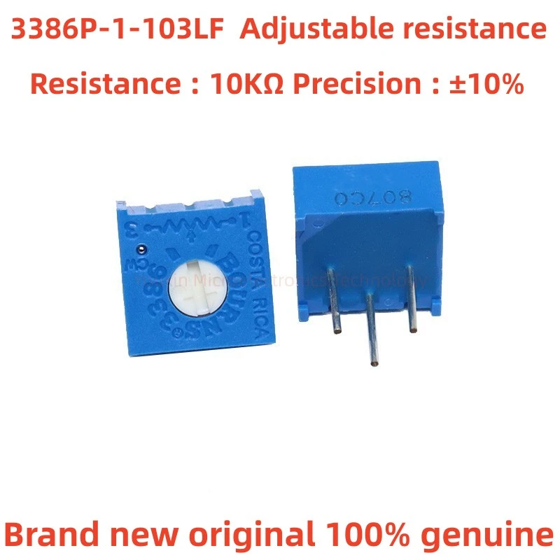 Original 3386P 1 103LF 3386P 1 103 10KΩ ±10% ± 100ppm/℃ 3386 ...
