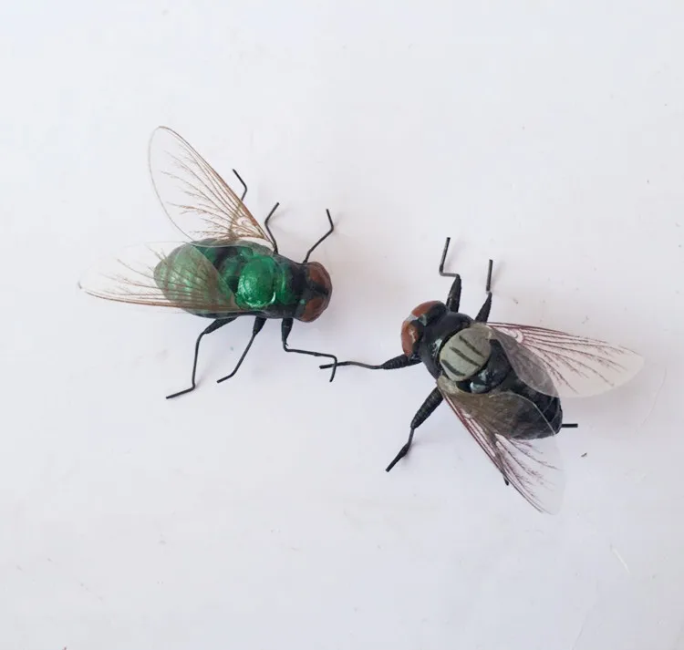 2 Pcs Simulated Insect Artificial Fly Simulated Fly Magnet Refrigerator ...