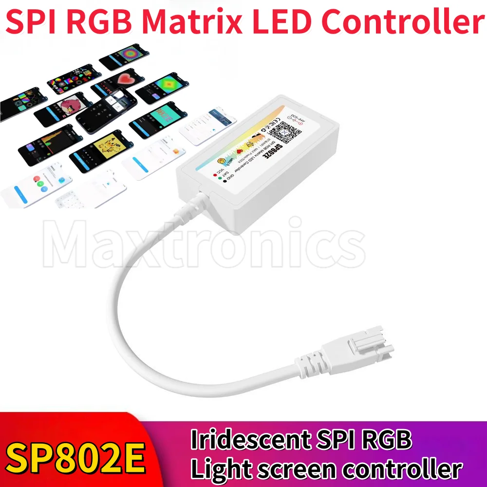 1024 Pixels Animation Music Wifi DIY APP Wireless Control LED SP802E ...
