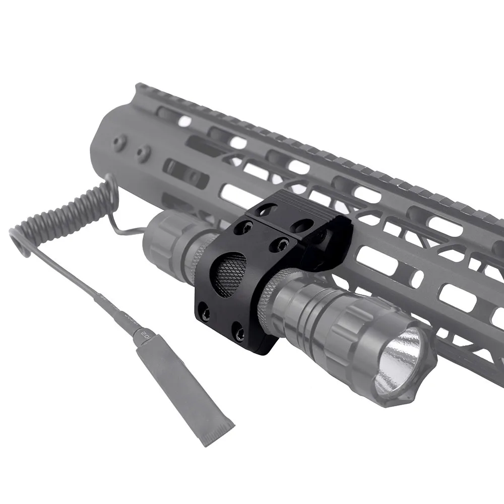 25-4mm-Tube-Bracket-M-LOK-Tactical-Flashlight-Bracket-Torch-Laser-Mount ...