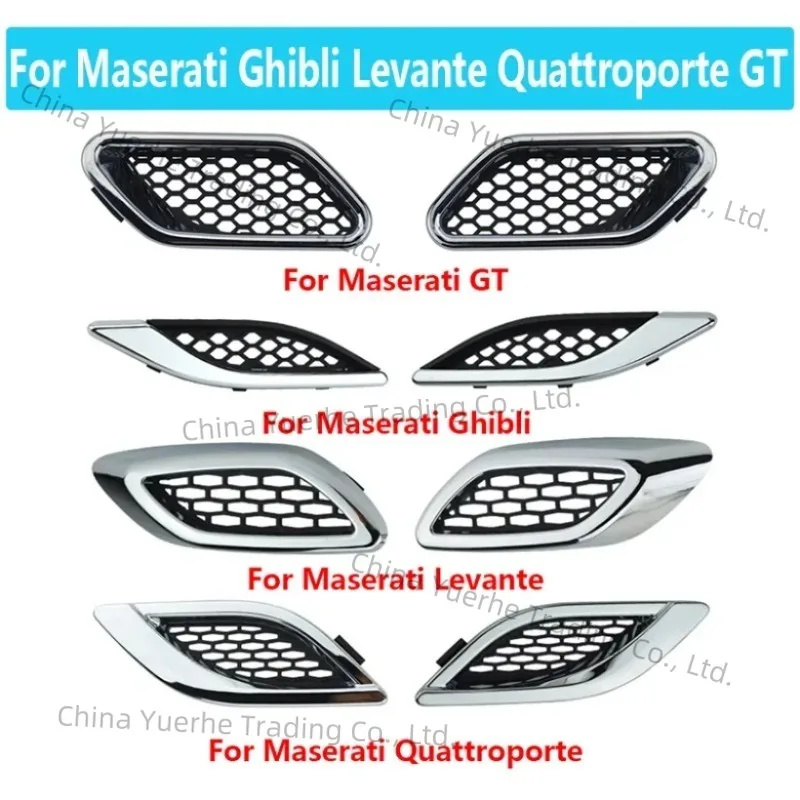 Exterior Left Right Side Body Fender Air Inlet Grille Trim For Maserati ...