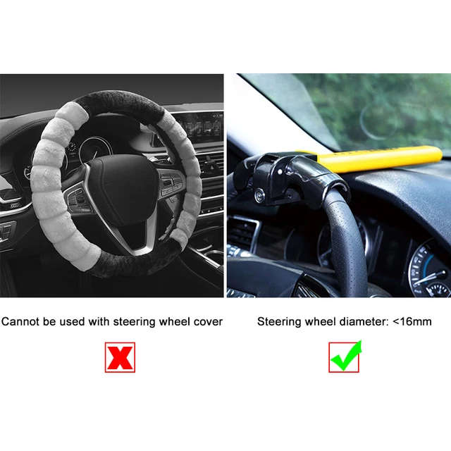 Heavy Duty Anti Theft Car Van Steering Wheel Lock Security Tool ...