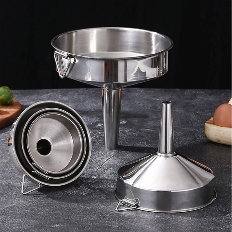 Embudos-grandes-de-acero-inoxidable-para-aceite-de-cocina-tolva-de ...