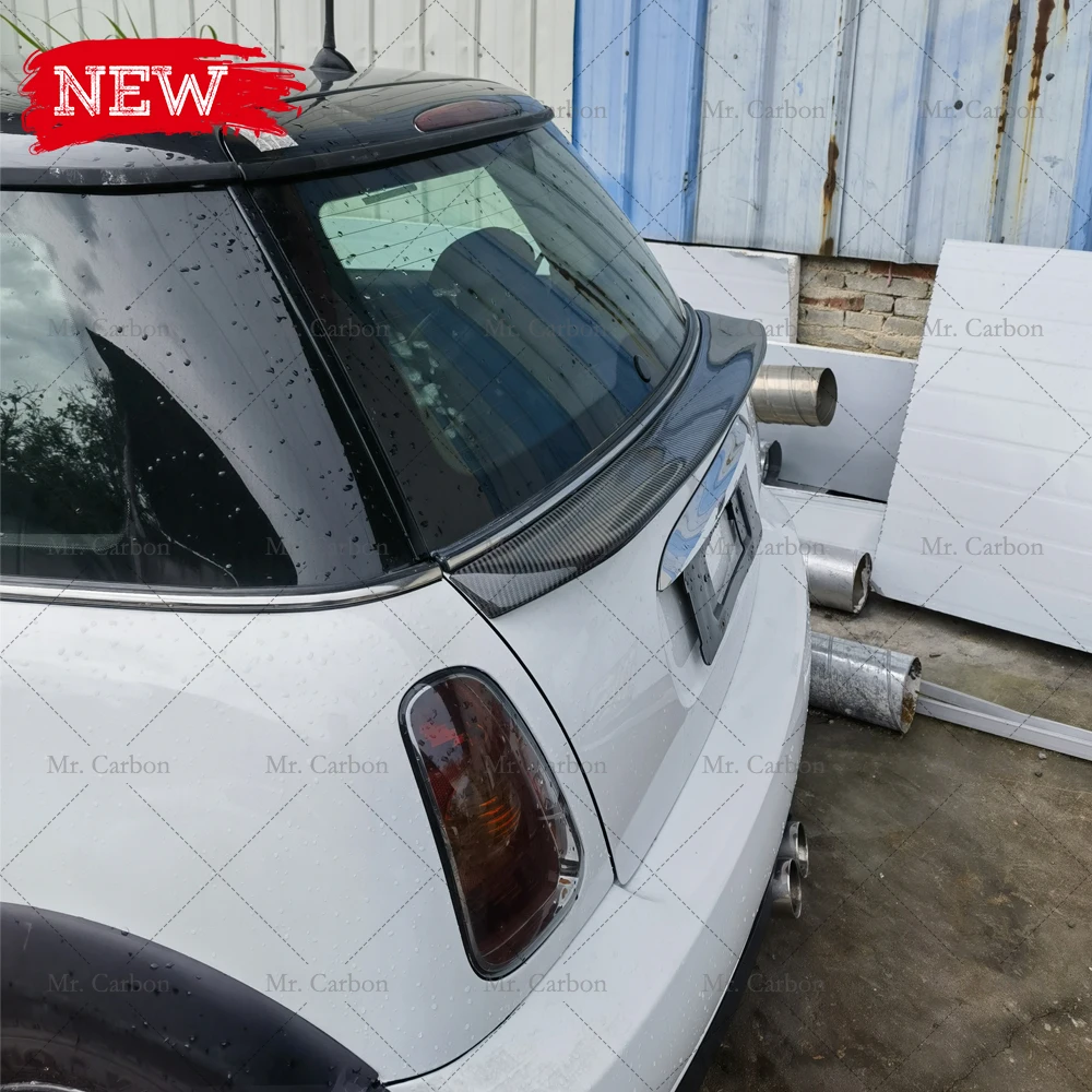 FOR MINI COOPER/S R53/R50 CARBON FIBER MIDDLE ROOF SPOILER TRIM BODY ...