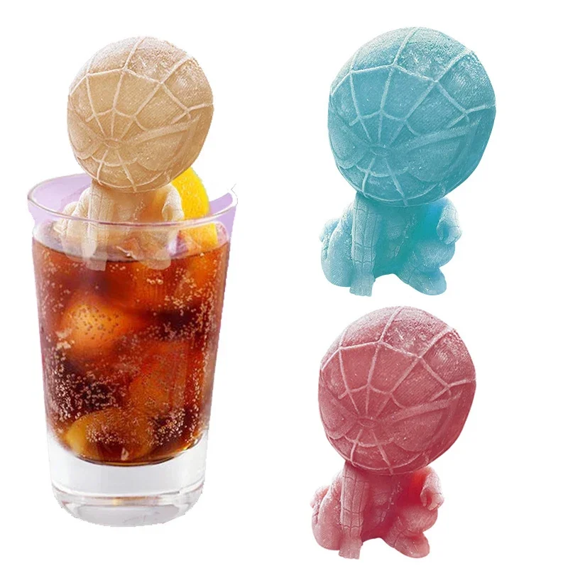 Disney-Spiderman-Anime-Figure-Ice-Mold-3D-Stereo-Cartoon-Silicone-DIY ...